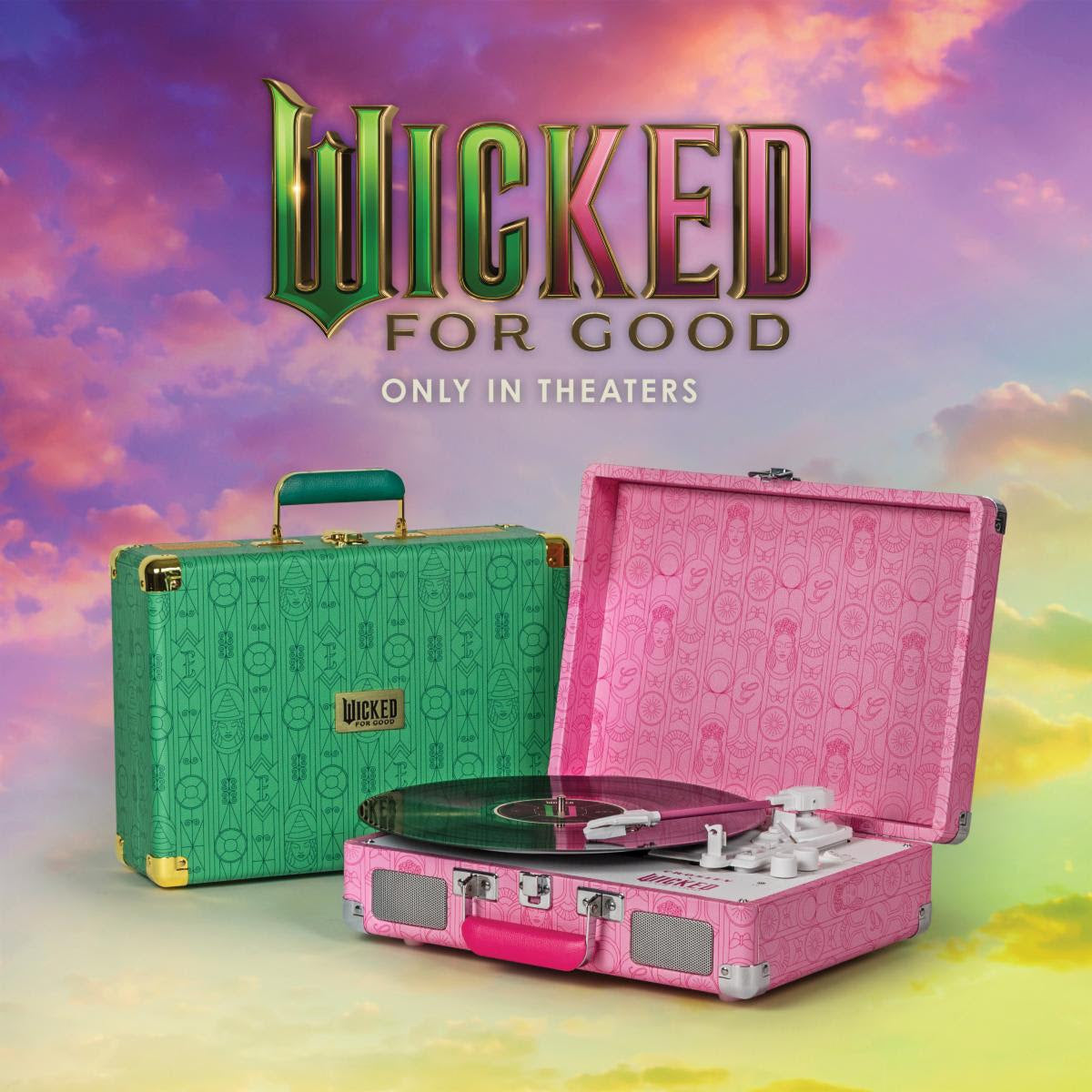 Cruiser Plus Portable Turntable — Wicked: For Good Edition – Deaf Man Vinyl