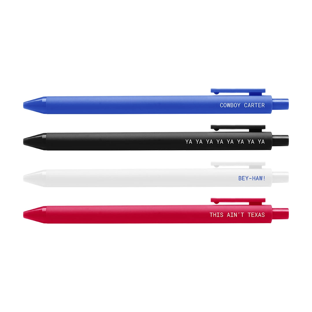 Beyoncé Cowboy Carter Pen Set – Deaf Man Vinyl